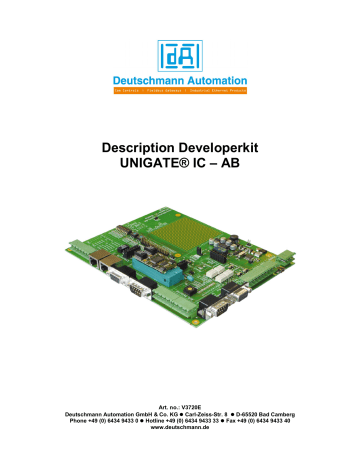 DEUTSCHMANN AUTOMATION UNIGATE IC-AB Instructions Manual | Manualzz