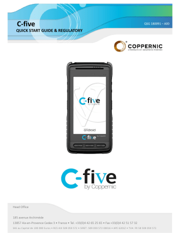 Coppernic C-five Quick Start Manual & Regulatory | Manualzz