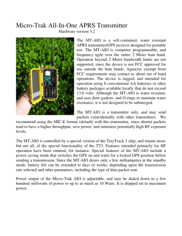 BYONICS MT-AIO, Micro-Trak All-In-One Instructions Manual | Manualzz