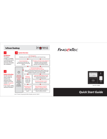 FingerTec Face ID 2 Quick Start Manual | Manualzz
