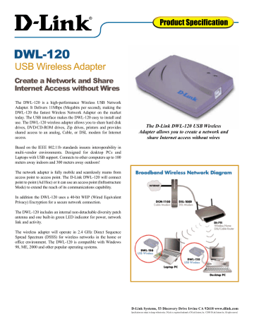 D-Link Air DWL-120 Specifications | Manualzz