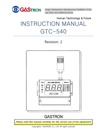 GASTRON GTC-540 Instruction Manual | Manualzz