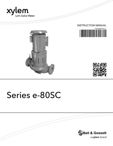 Bell and Gossett e-80SC Series Instruction Manual | Manualzz
