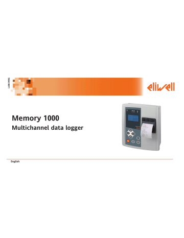 Eliwell Memory 1000 Manual | Manualzz