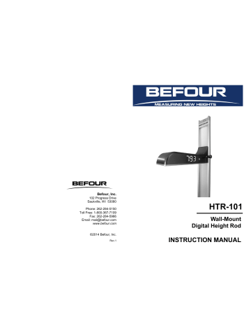 Befour HTR-101 Instruction Manual | Manualzz