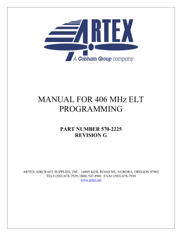 ARTEX 570-2225 Manual | Manualzz