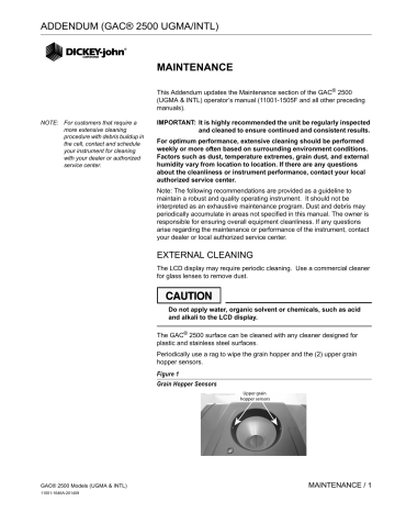 Dickey-John GAC 2500 INTL, GAC 2500 UGMA Manual | Manualzz