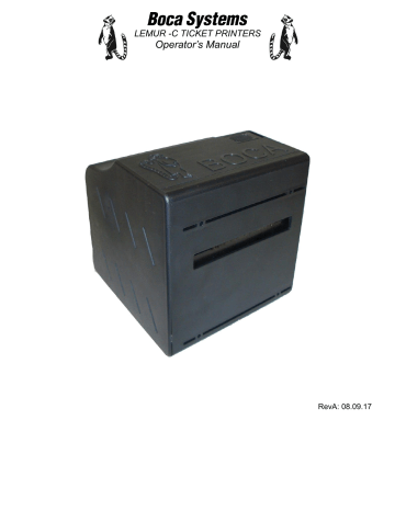 Boca Systems Lemur-C Operator's Manual | Manualzz