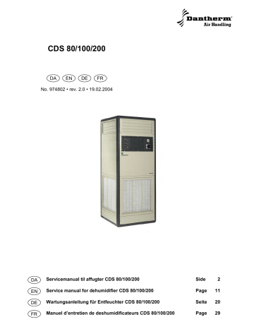 Dantherm CDS 100, CDS 200 Service Manual | Manualzz
