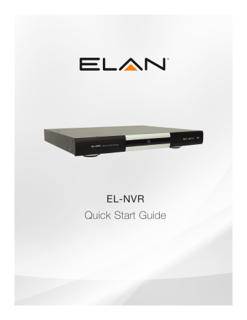 Elan EL-NVR Quick Start Manual | Manualzz