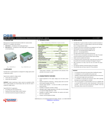 DSS2 ECO-1,5 Manual | Manualzz