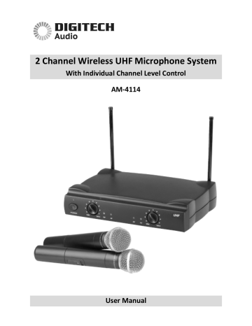 DIGITECH Audio AM-4114 User Manual | Manualzz