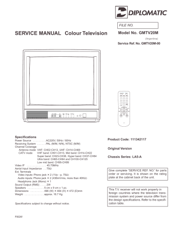 diplomatic GMTV20M Service Manual | Manualzz