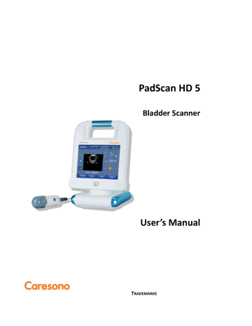 Caresono PadScan HD 5 User Manual | Manualzz
