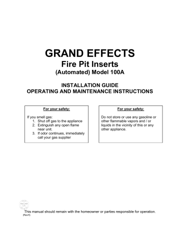 GRAND EFFECTS 100A Installation Manual | Manualzz