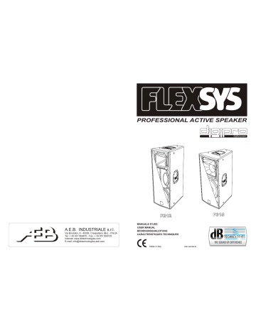 FlEXSYS F212, F315 User Manual | Manualzz