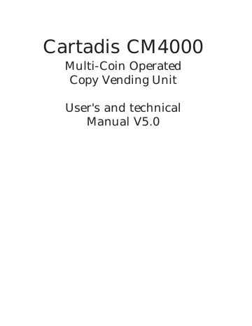 Cartadis CM4000 User And Technical Manual | Manualzz