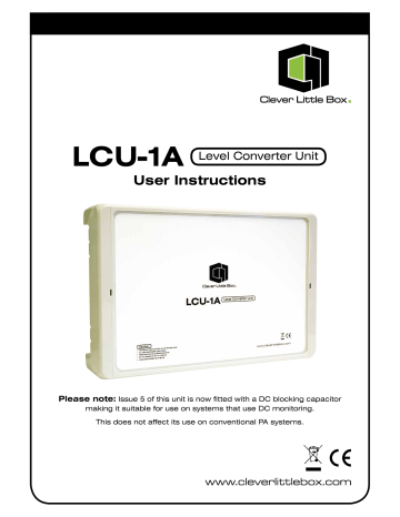 Clever Little Box LCU-1A User Instructions | Manualzz