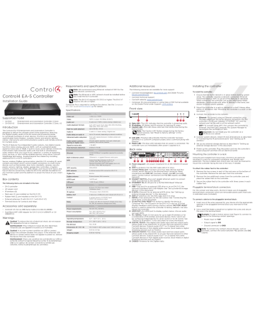 Control 4 EA-5 Installation Manual | Manualzz
