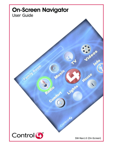 Control 4 On-Screen Navigator User Manual | Manualzz