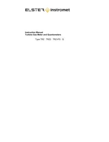 Elster Instromet TRZ, TRZ-IFS Instruction Manual | Manualzz