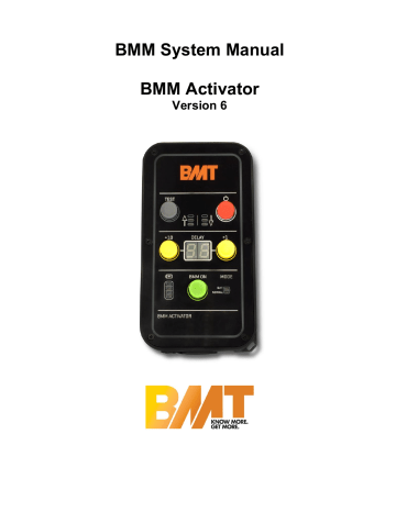 BMT Blast Movement Monitor Activator System Manual | Manualzz