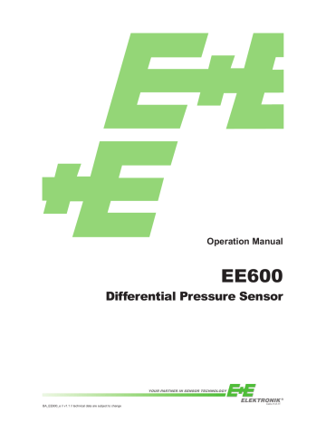 E+E Elektronik EE600 Operation Manual | Manualzz
