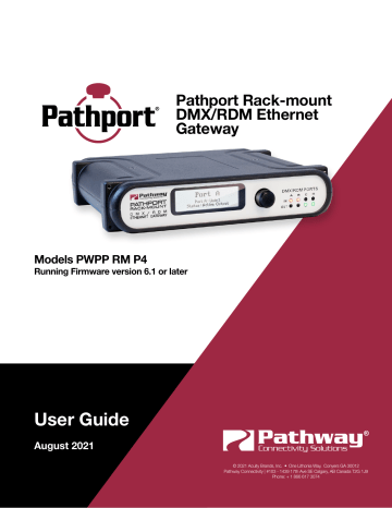 Pathway Pathport PWPP RM P4 User Manual | Manualzz