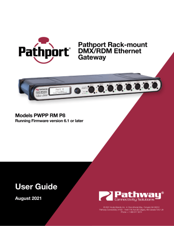 Pathway Pathport PWPP RM P8 User Manual | Manualzz