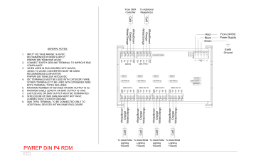 Pathway PWREP DIN P4 RDM Wiring Diagram | Manualzz