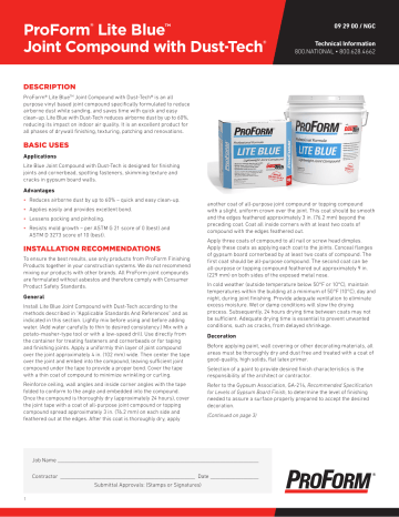 ProForm 50002521 Lite Blue Specification | Manualzz