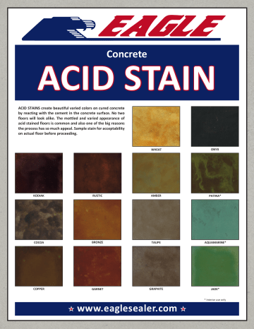 Eagle EDADT 1 gal. Taupe Interior/Exterior Concrete Acid Stain ...