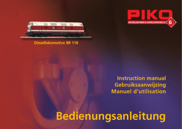 Piko 37571 DR IV BR 118 Diesel 6-Axle Owner's Manual | Manualzz