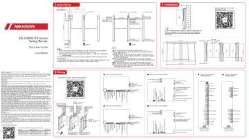 Hikvision DS-K3B961TX Speed Gate and Turnstile Quick Start Guide | Manualzz