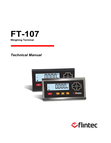 Flintec FT-107 Weighing Indicator Manual | Manualzz