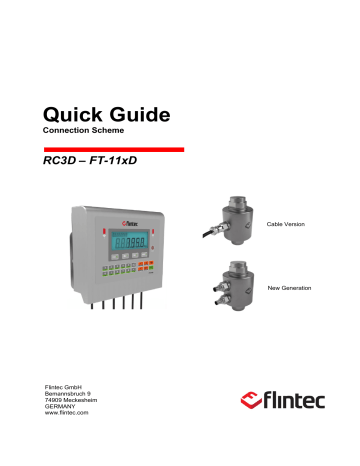 Flintec RC3D Quick guide | Manualzz