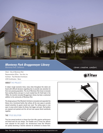 Titus FL-15 Architectural Linear Diffuser User Guide | Manualzz