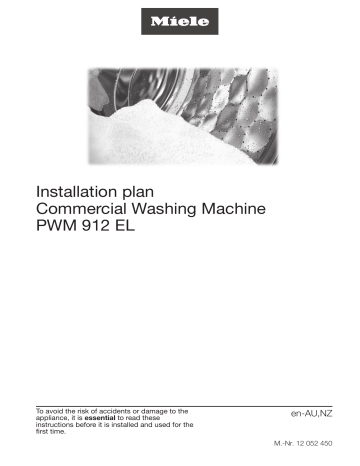 Miele PWM 912 Professional washing machine Installation Diagram | Manualzz