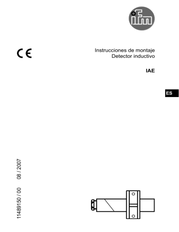 IFM IA5062 Inductive sensor Guía de instalación | Manualzz