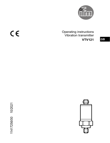 IFM VTV121 Vibration transmitter Operating Instructions | Manualzz