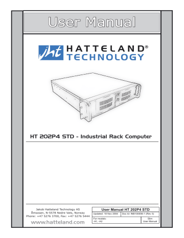 Hatteland Technology HT 202P4 STD-A1 User Manual | Manualzz