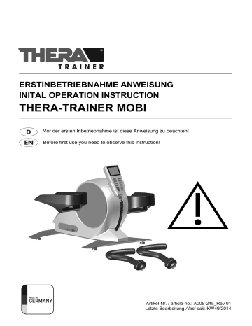Thera-Trainer "Mobi 540" Instructions | Manualzz