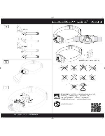 Led Lenser SEO 3 Manual | Manualzz