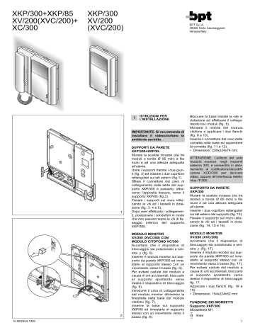 Bpt XV/200 Installationsanleitung | Manualzz