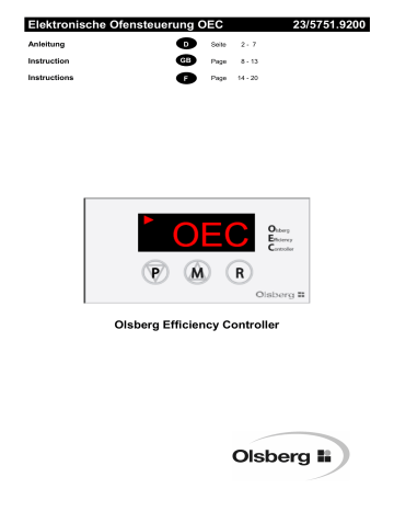 Olsberg OEC Anleitung | Manualzz