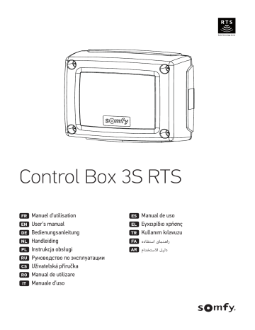 SOMFY Control Box 3S RTS Bedienungsanleitung | Manualzz