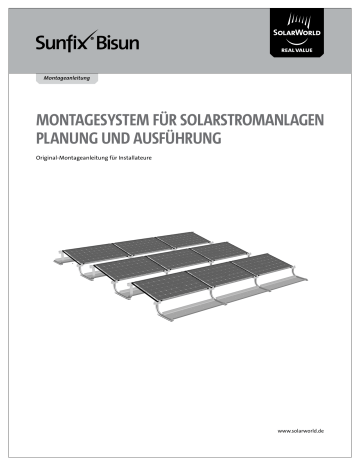 SolarWorld SunFix Bisun Montageanleitung | Manualzz
