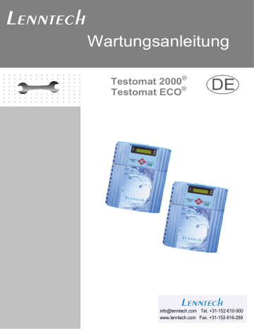 Lenntech Testomat 2000, Testomat ECO Wartungsanleitung | Manualzz