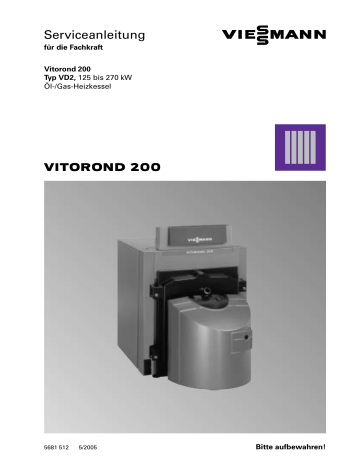 Viessmann VD2, Vitorond 200 Serviceanleitung | Manualzz