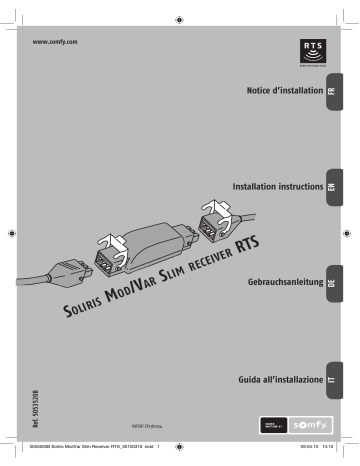 SOMFY SOLIRIS MOD/VAR SLIM RECEIVER RTS Gebrauchsanleitung | Manualzz